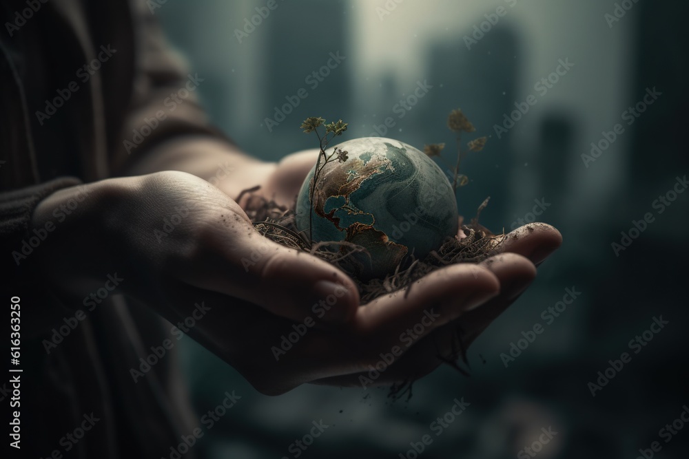 World Environment Day. Preservation of nature. Responsibility for the ...