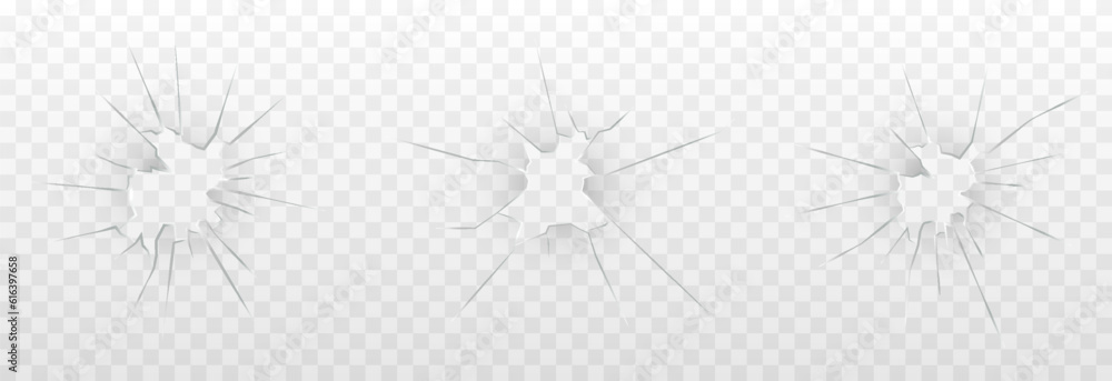 Set of vector cracked glasses. Cracked glass png. Cracked window, png ...