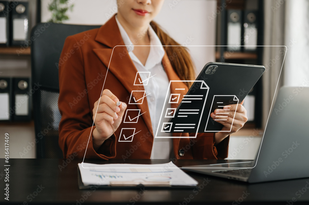 Checklist and filling survey form online. Document management system ...