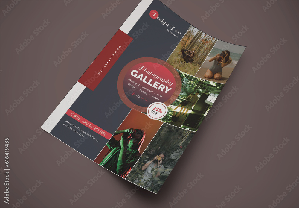 PhotographyGalleryFlyer Stock Template | Adobe Stock