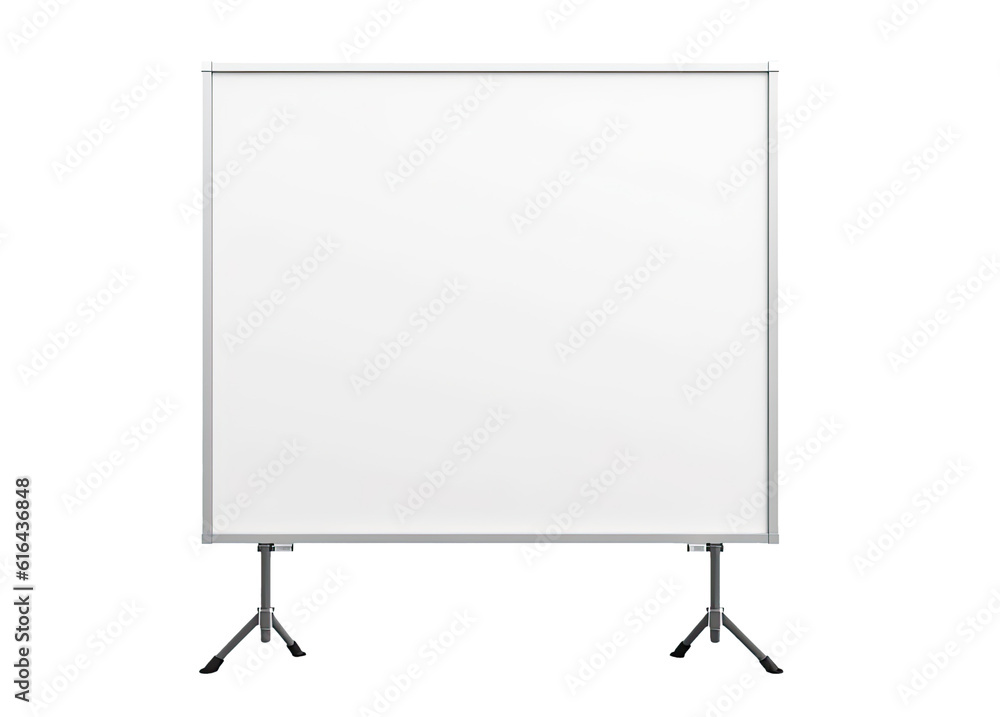 Blank whiteboard isolated on transparent background, Generative AI ...