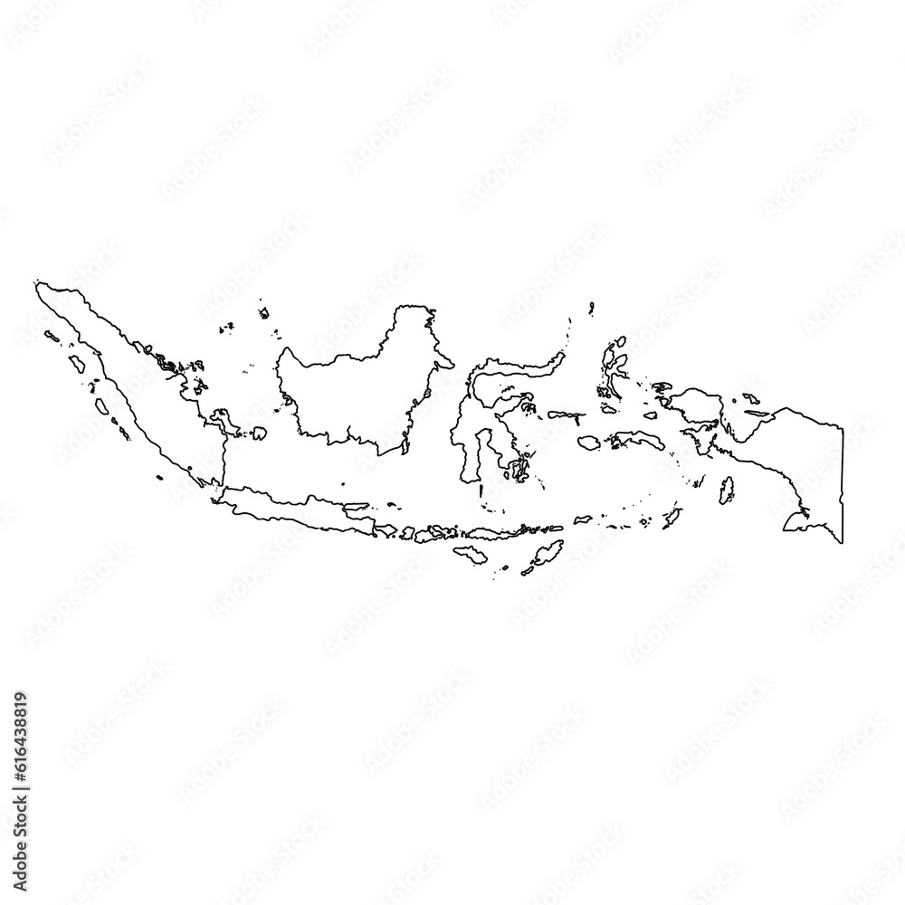 Indonesian map, peta negara indonesia country Stock Illustration ...