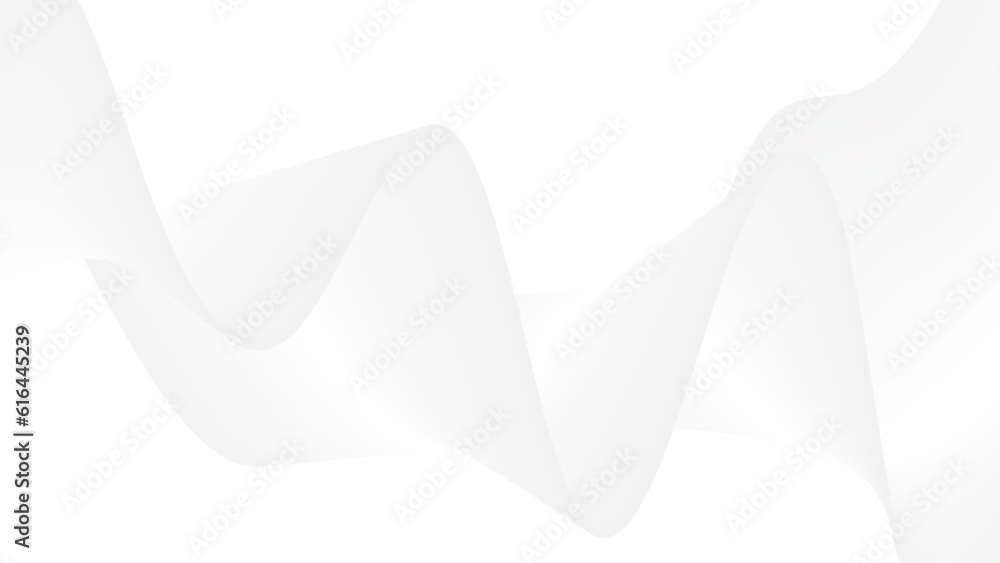 White abstract gradient wave blend smooth faded design modern art white ...