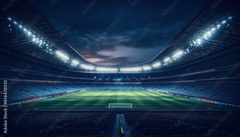 Generative AI illustration of a breathtaking view from inside the ...