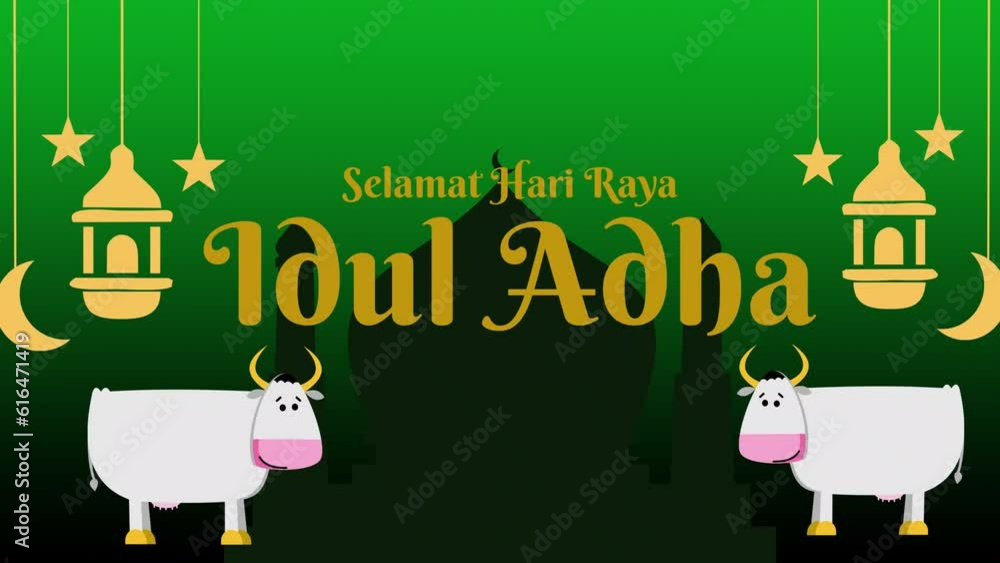 Vidéo Stock Selamat Hari Raya Idul Adha Meaning : Happy Eid Mubarak ...