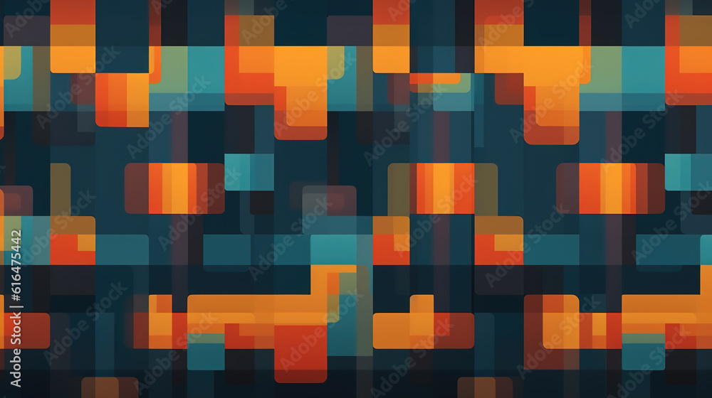 a pixel inspired modern cube wallpaper artwork, ai generated image ...