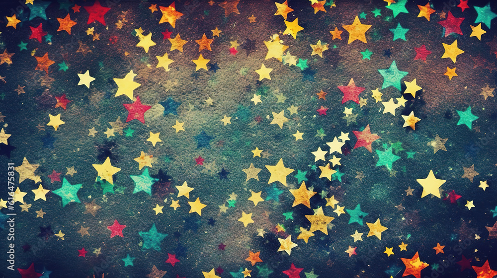 beautiful abstract wallpaper of colorful stars, ai generated image ...