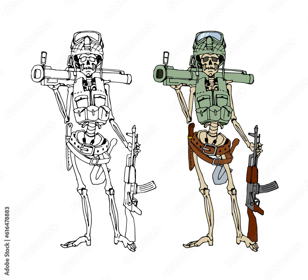 The risen dead soldier. A decayed infantryman. A skeleton warrior ...