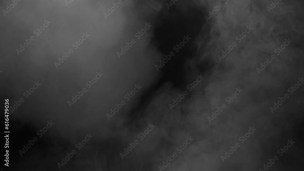 Abstract white smoke in slow motion. Smoke, Cloud of cold fog in light ...