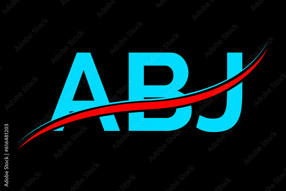 ABJ logo. ABJ latter logo with double line. ABJ latter. ABJ logo for ...