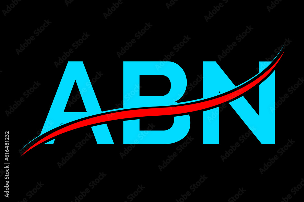 Abn Logo Abn Latter Logo With Double Line Abn Latter Abn Logo For Technology Business And