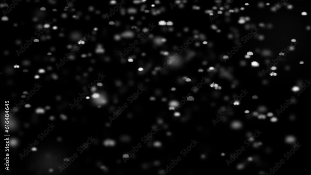 snowfall overlay, black background - winter, slowly falling snow effect ...