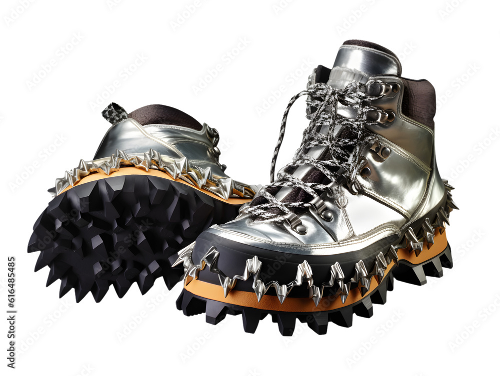 mountain crampons on transparent background, PNG, AI generated. Stock ... mountain crampons on transparent background, PNG, AI generated. Stock ...