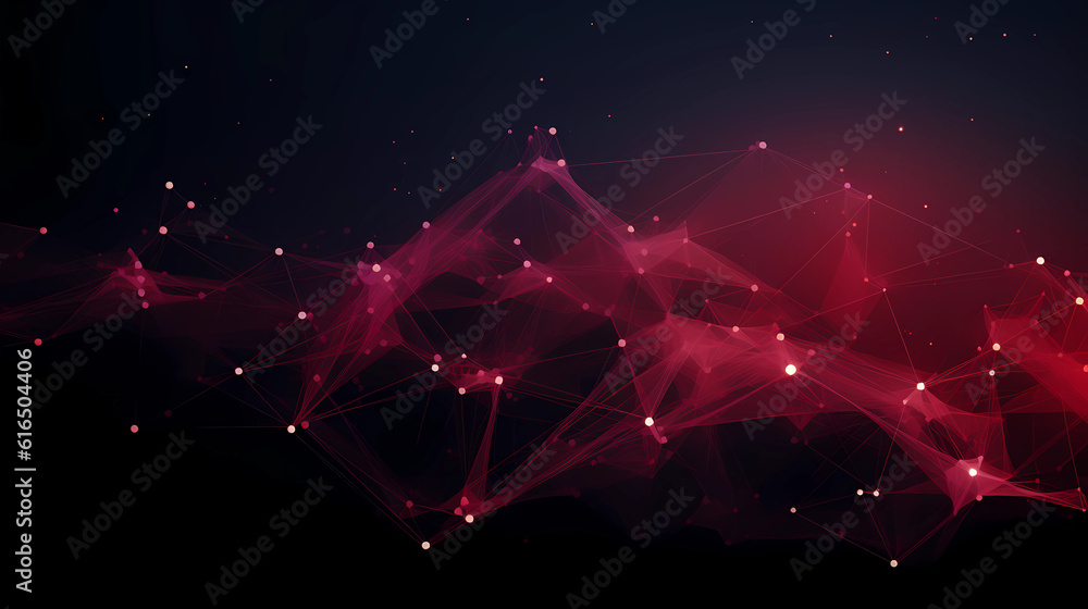 Plexus Red Background Digital Desktop Wallpaper HD 4k Network Nodes ...