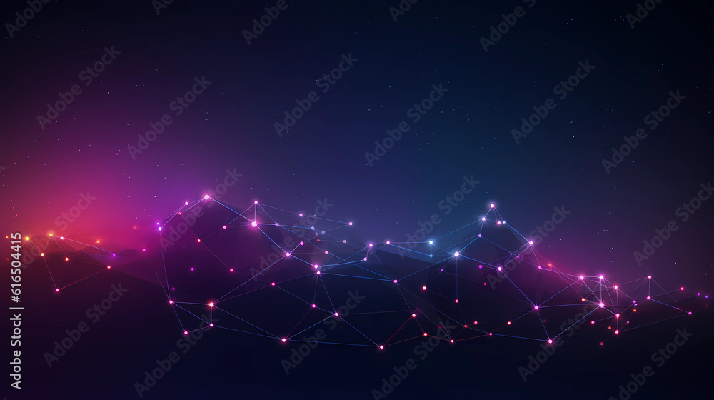 Plexus Space Background Digital Desktop Wallpaper HD 4k Network Nodes ...