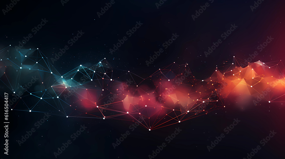 Plexus Space Background Digital Desktop Wallpaper HD 4k Network Nodes ...