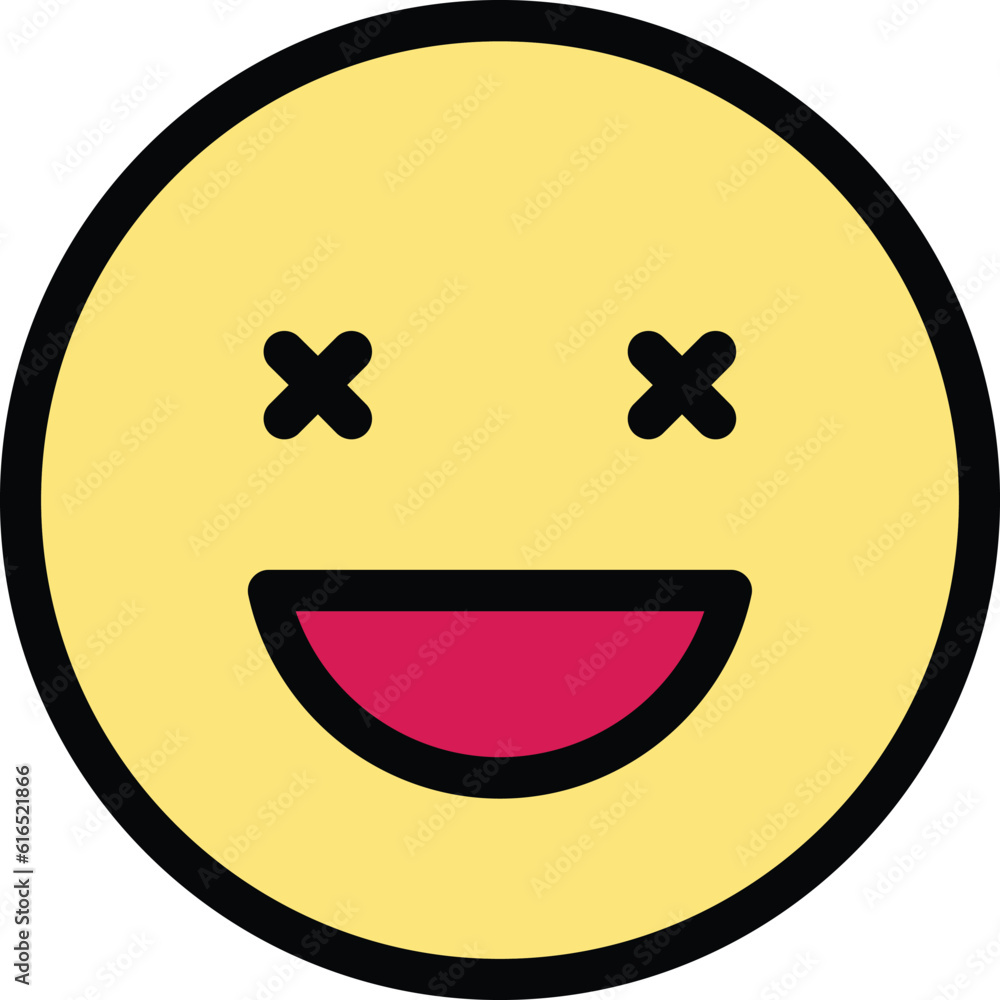 Blind emoji icon. Outline Blind emoji vector icon for web design ...