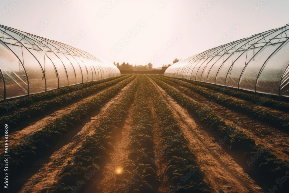 A regenerative greenhouse with soil regeneration techniques, crop ...