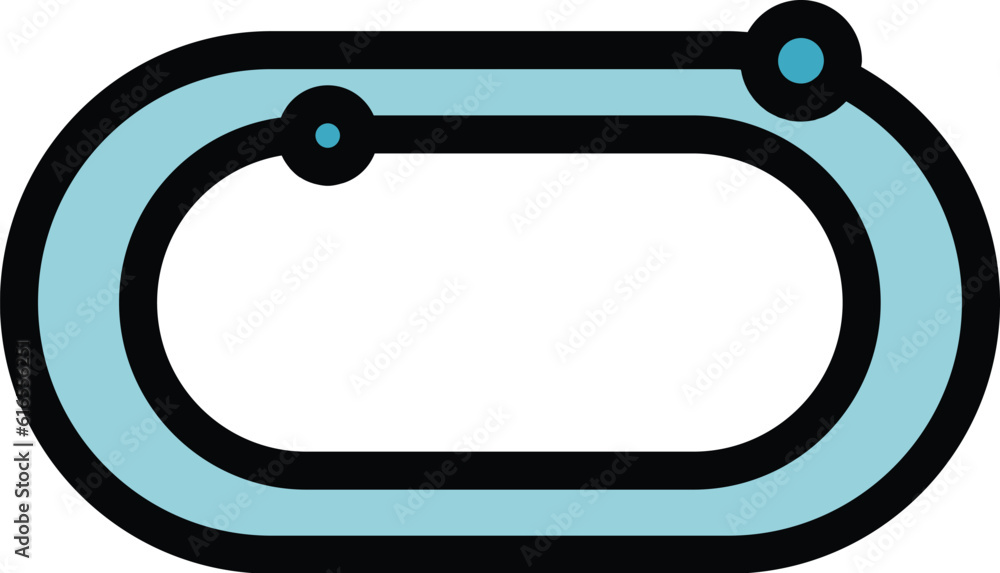 Runner Stadium App Icon Outline Runner Stadium App Vector Icon For Web Design Isolated On White