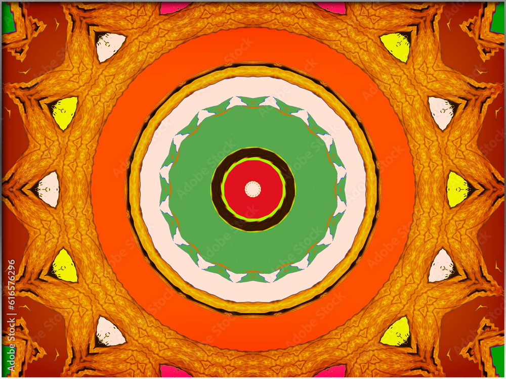 Abstract, Multiple Shapes, 3d, Designs and Patterns, within a Border ...