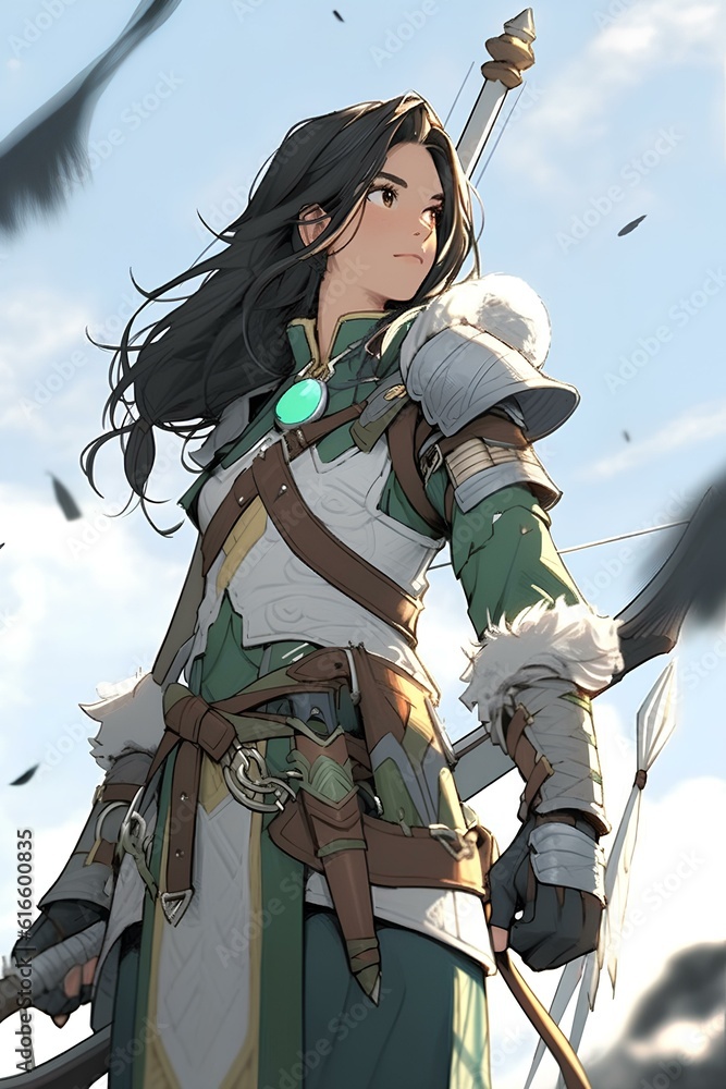 beautiful anime princess, fantasy character art illustration ...