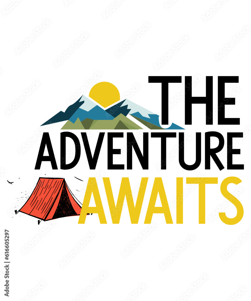 Vetor de Adventure Bundle SVG, Mountain svg bundle hand drawn, Outdoors ...