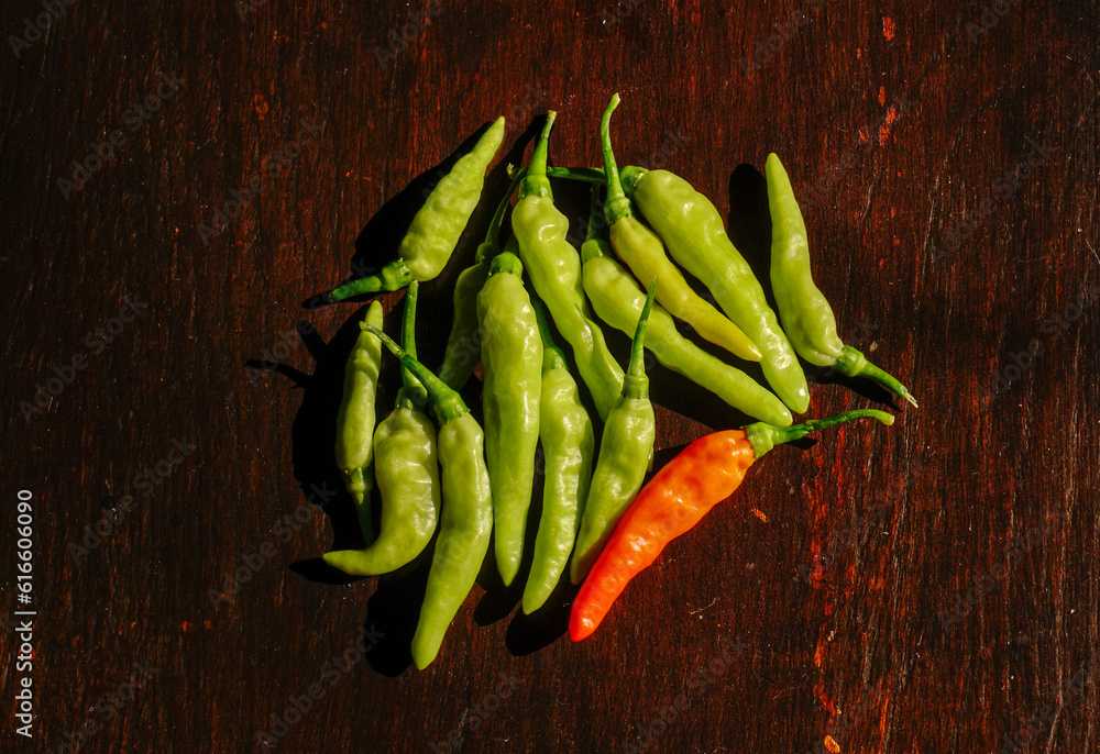 Cabe rawit or Fresh cayenne pepper or chilli padi from Indonesia on ...