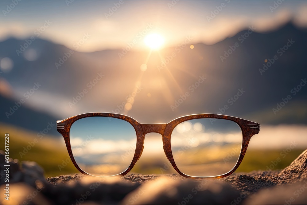 glasses focus background wooden eye vision lens eyeglasses nature ...