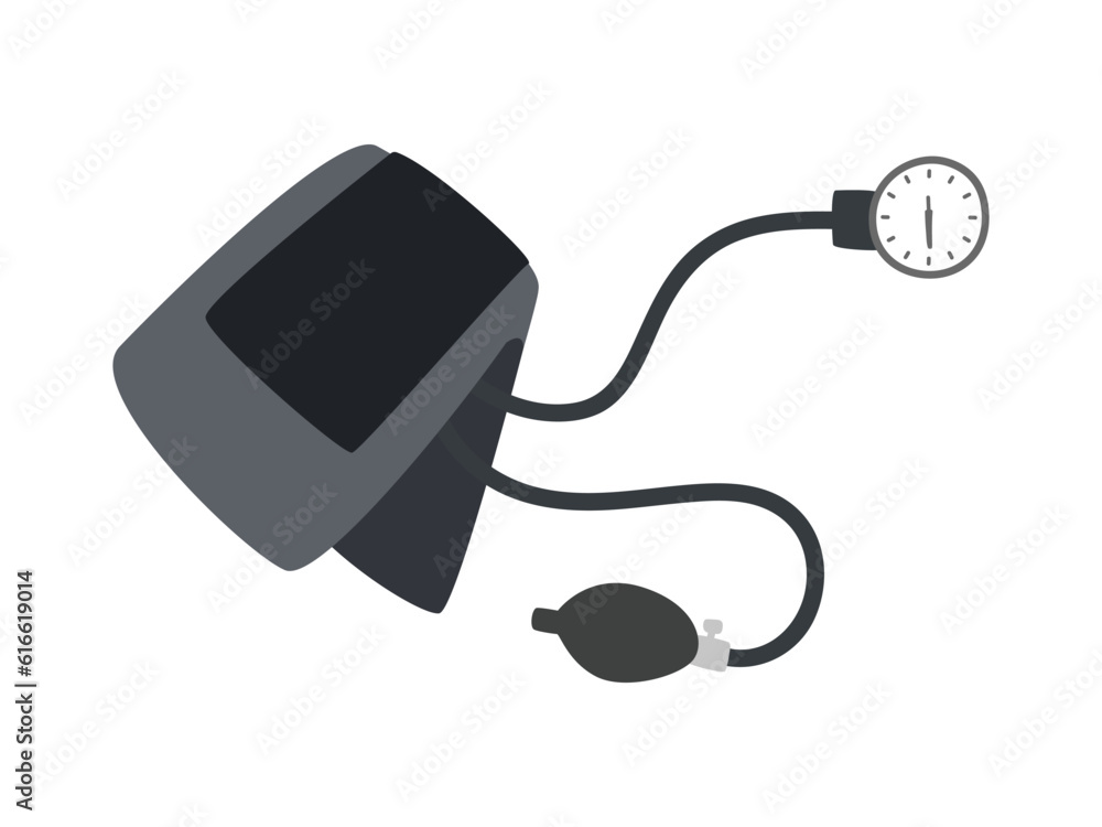 Blood pressure monitor clipart cartoon style. Simple blood pressure ...