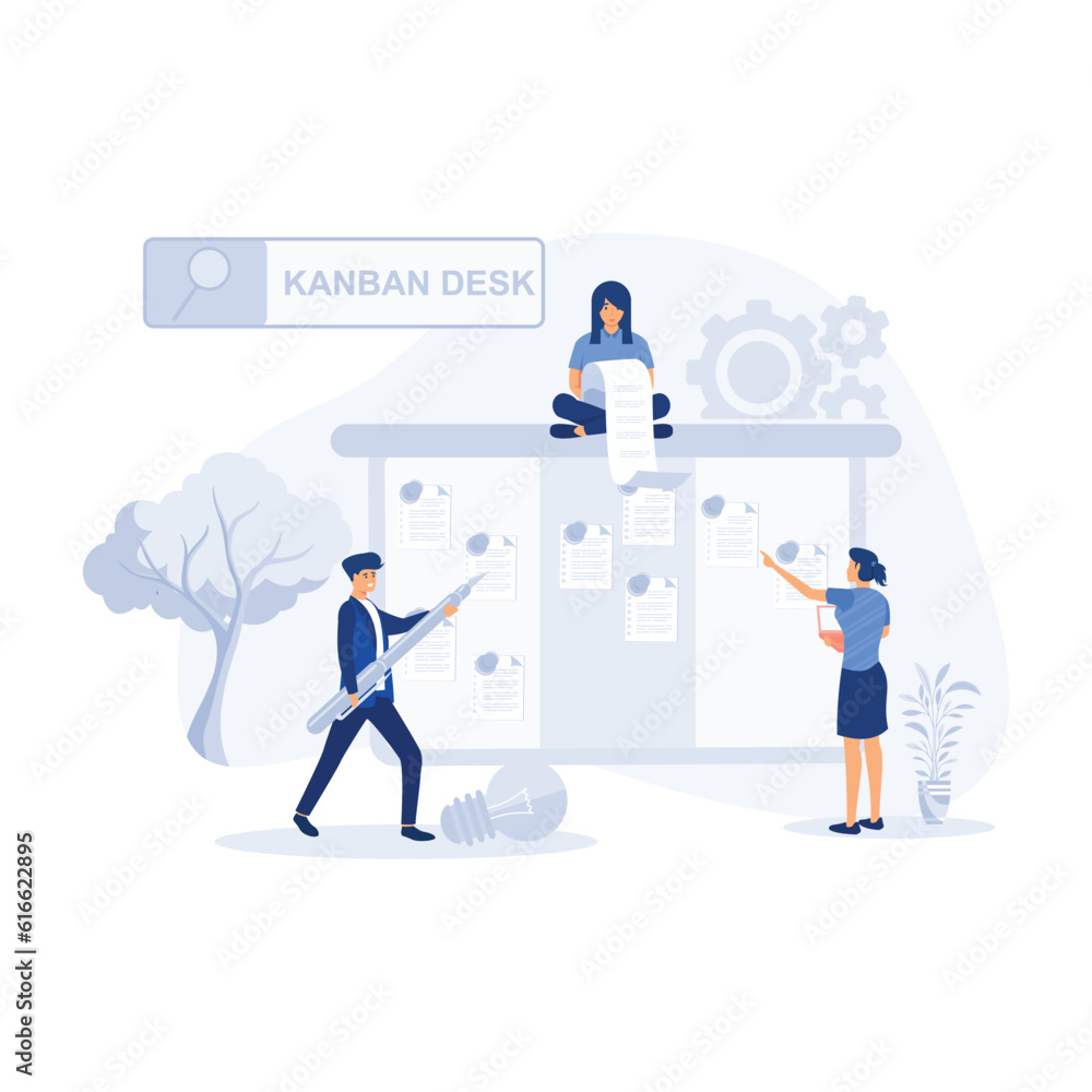 Online Kanban Board App Agile Visual Project Management Method