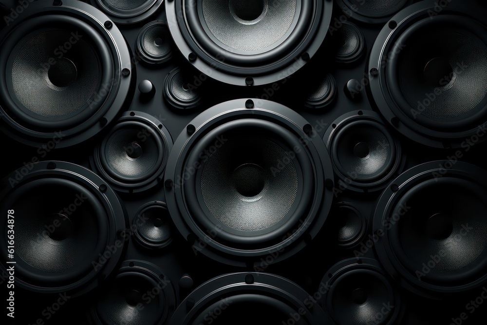 Speaker system background. Speaker wallpaper background. Generative AI ...