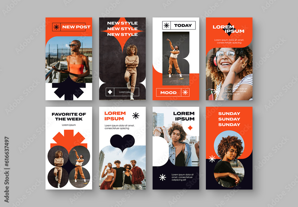 Modern Social Media Story Templates Stock Template | Adobe Stock