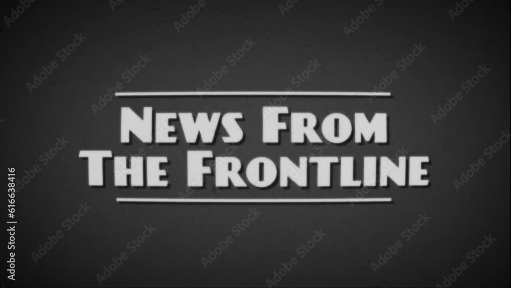 Retro 1940s-style Movie Cinema Caption Board With The Wording ‘News ...