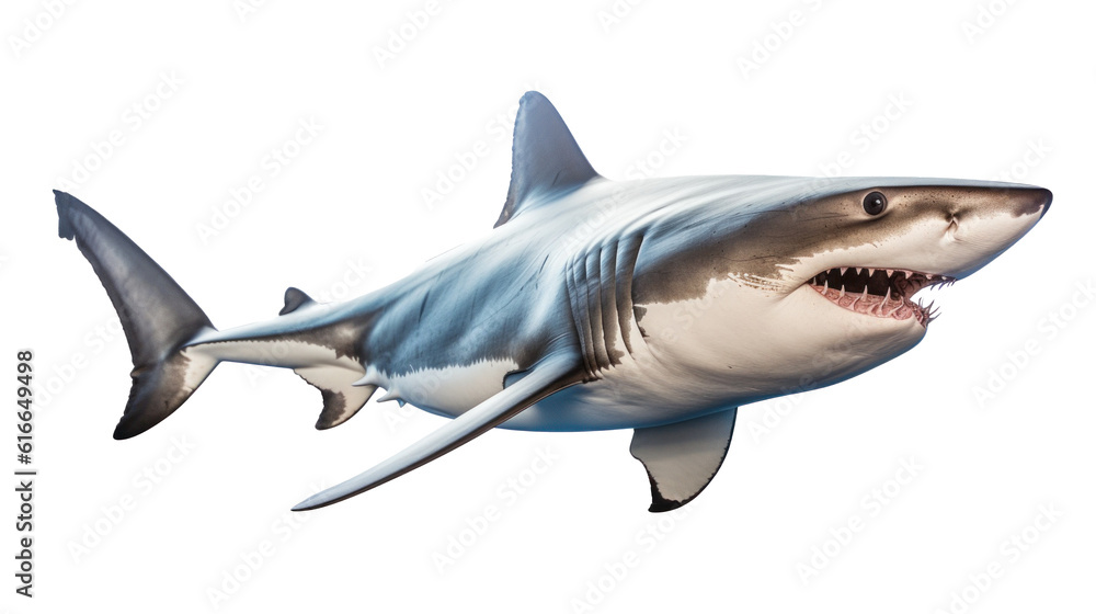 Shark isolated. Illustration AI Generative. Stock Photo | Adobe Stock