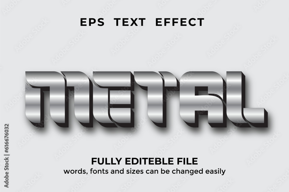 Modern editable 3d text effect. 3d logo template editable text effect ...