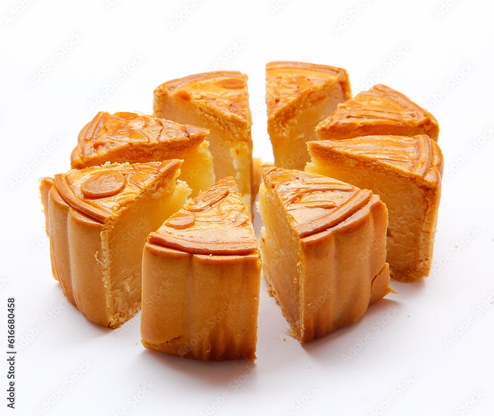 Mooncake, Chinese mid-autumn festival food for the Dessert Concept. It ...