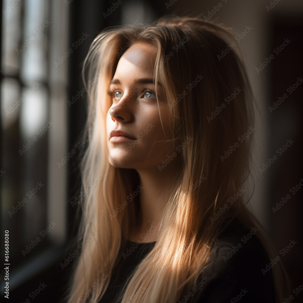 Woman Female Face Street Style Portrait Close Up Photo Digital ...