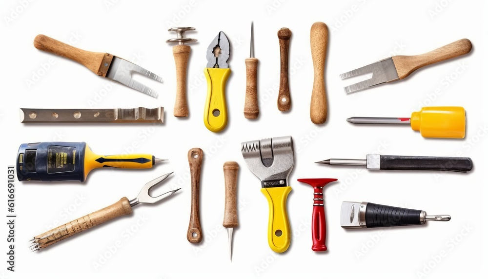 Repair tools on transparent background. Isolated tools with no ...