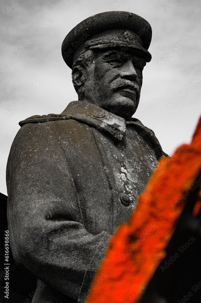 Stone statue of Soviet dictator and tyrant Joseph Stalin Stock Photo ...