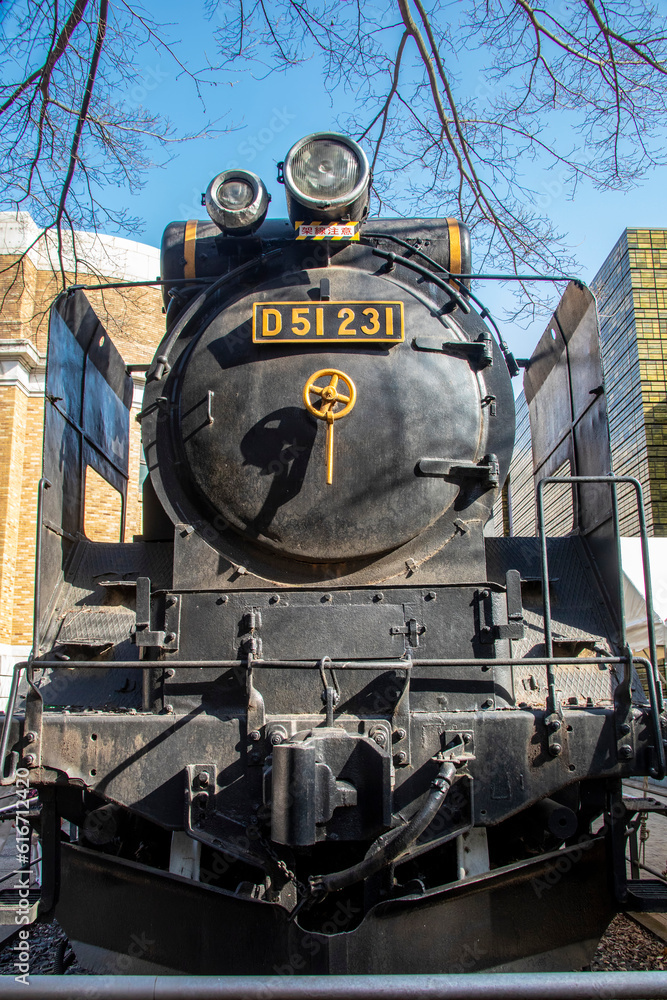 Tokyo Japan Mar 11th 2023: the d51-231 train in National Museum of Nature and Science. A type of ...