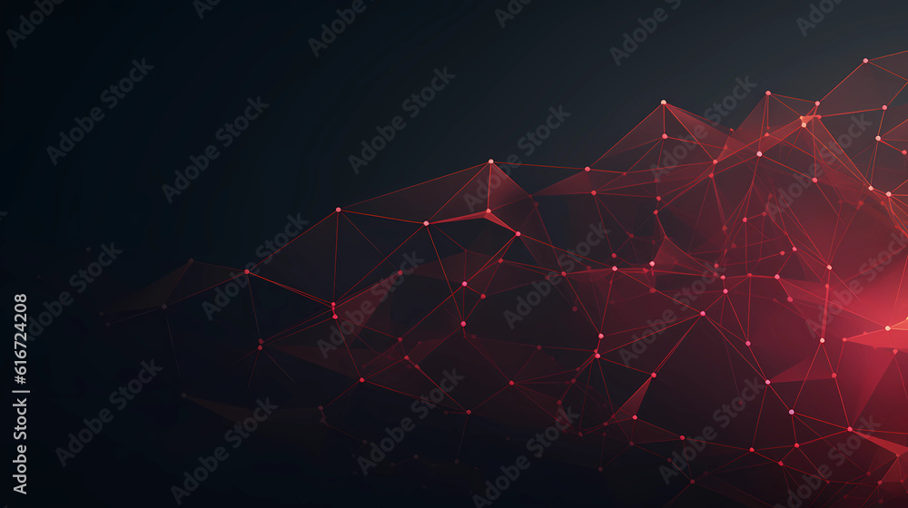 Plexus Red Black Background Digital Desktop Wallpaper HD 4k Network ...