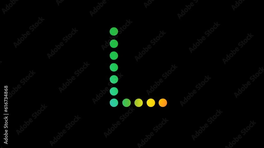 L Alphabet letter ,Rainbow color gradient alphabet L,lgbt dotted ...