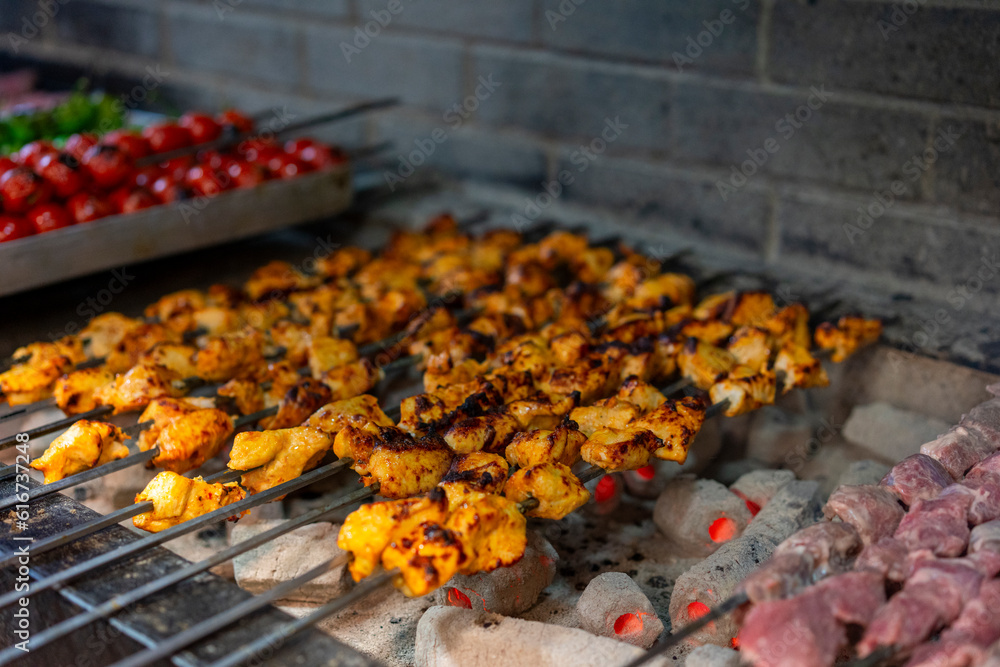 Traditional Turkish meal kebab, Ali nazik, adana kebap, urfa kebap, çöp ...
