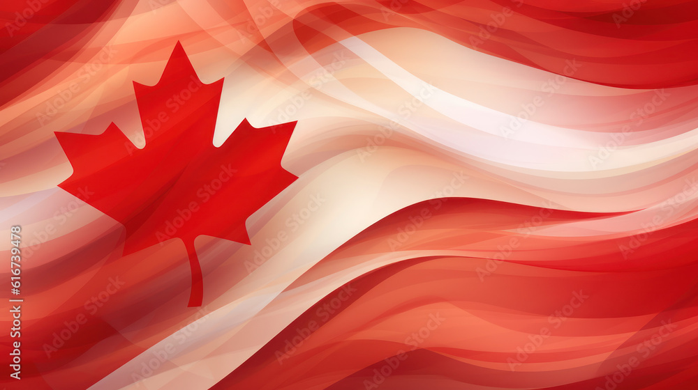 Canada Day Celebration: White and Red Backgrounds with Maple Leaf for ...