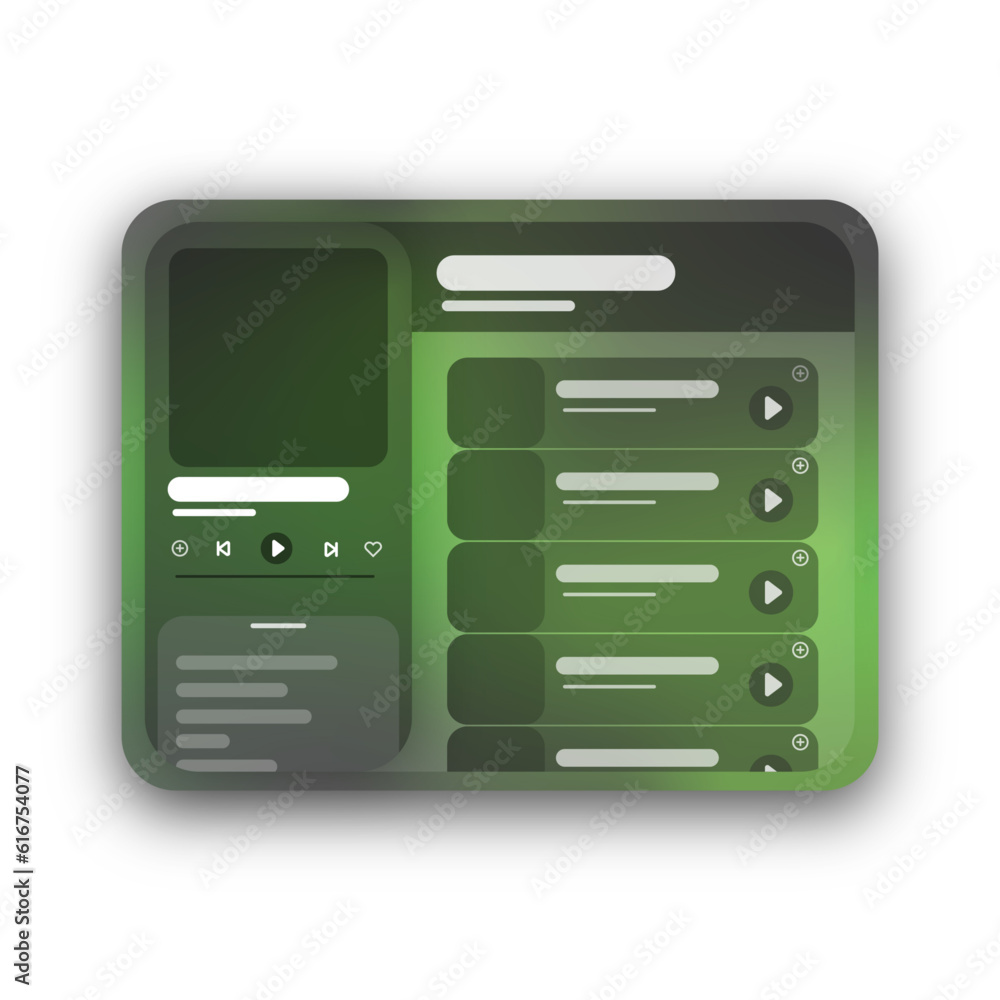 Spotify music streaming Stock Vector | Adobe Stock