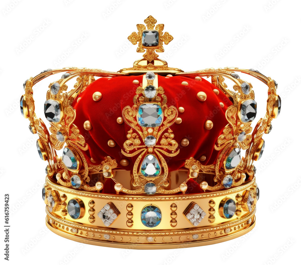 Queen Crown Isolated on Transparent Background - Generative AI Stock ...