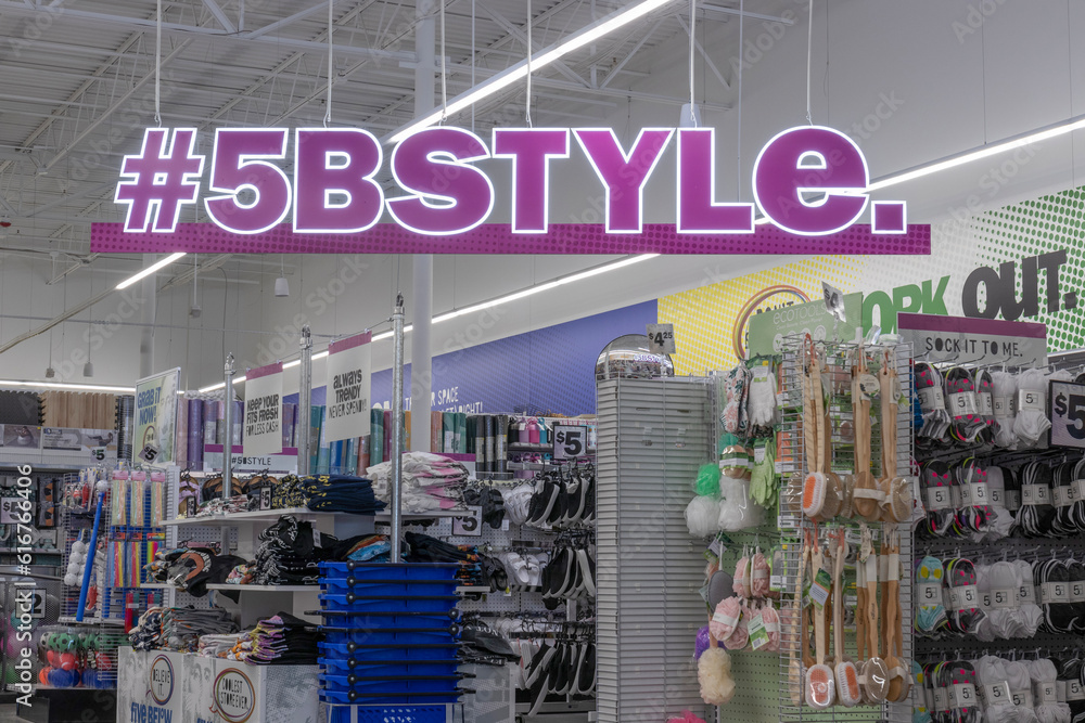 Five Below Retail Store. Five Below is a chain that sells products that ...
