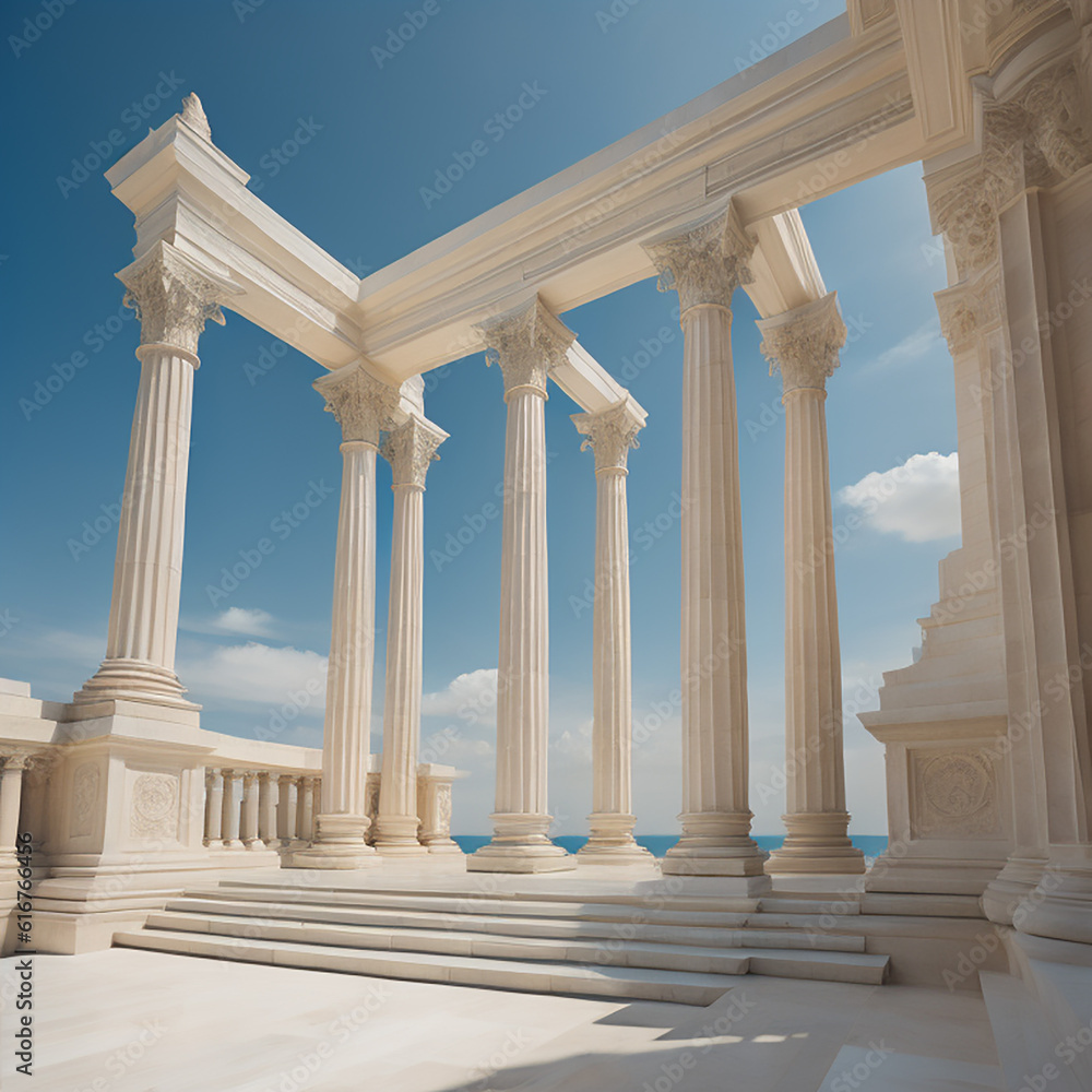 Serene and Ethereal Banner: Airy Ivory and Seraphic Sky Blue ...