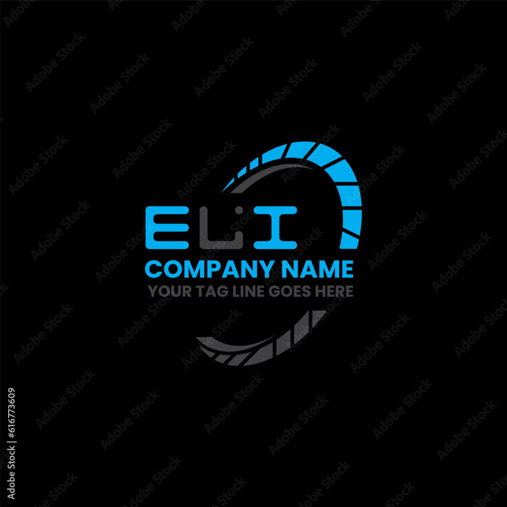 ELI letter logo creative design with vector graphic, ELI simple and ...