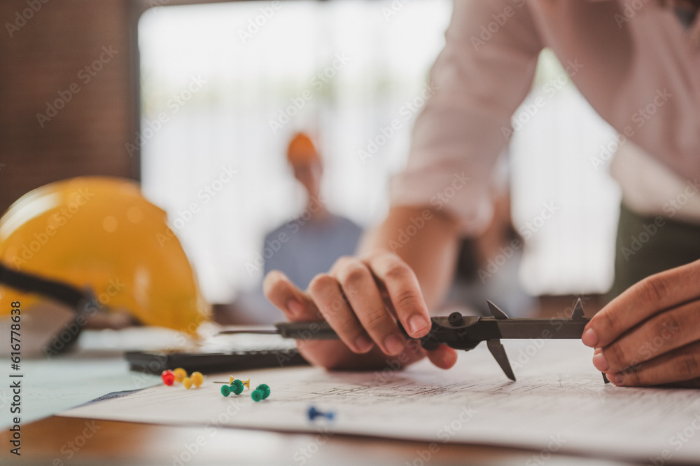 strategy, architecture, blueprint, measurement, calculate, project ...